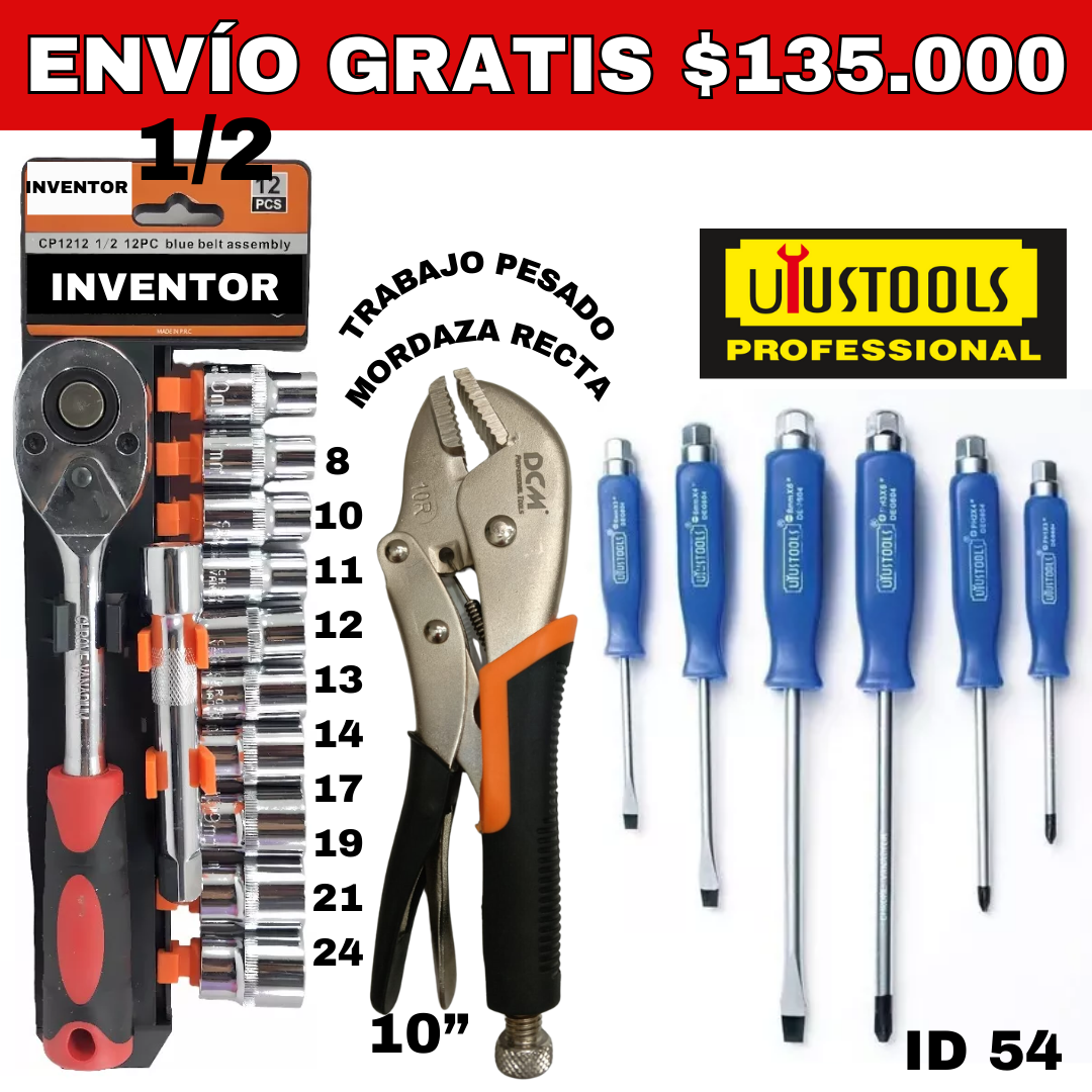 Combo Herramientas # 54 ENVIO GRATIS – Coltools.co